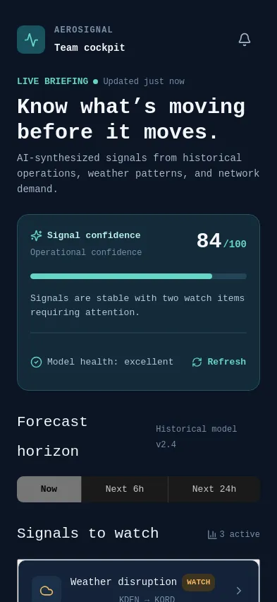 AeroSignal AI Predictor