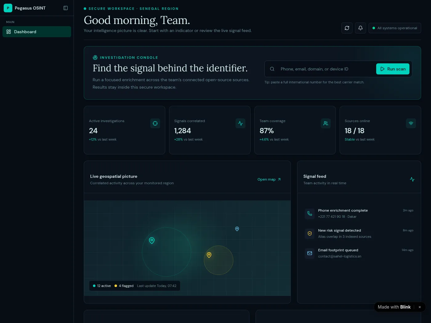 Pegasus OSINT Hub