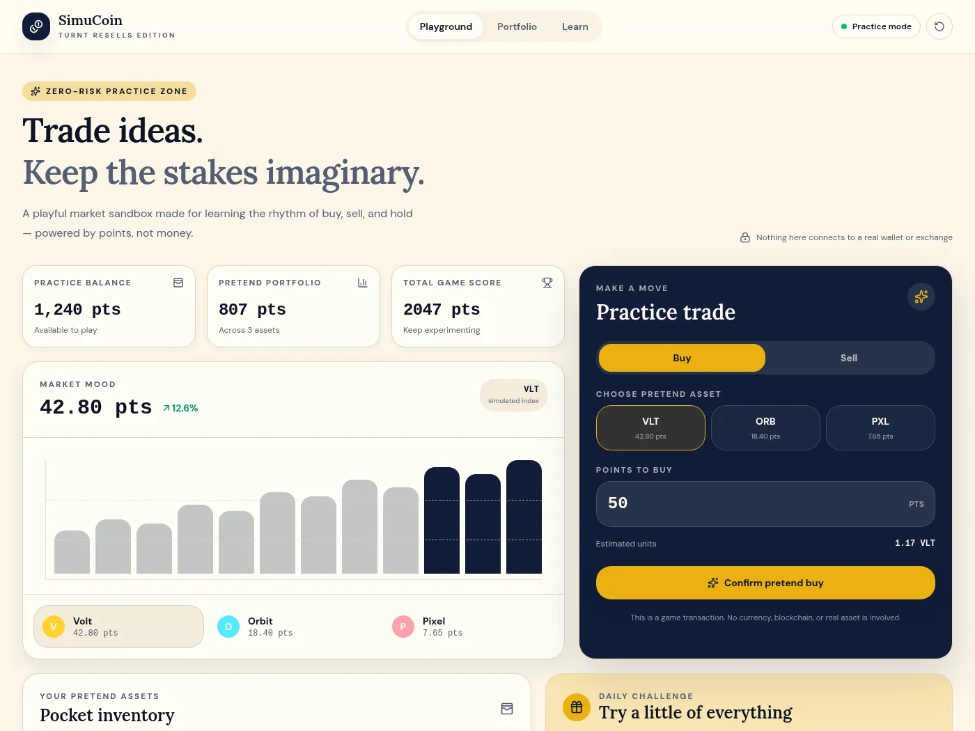 SimuCoin Playground