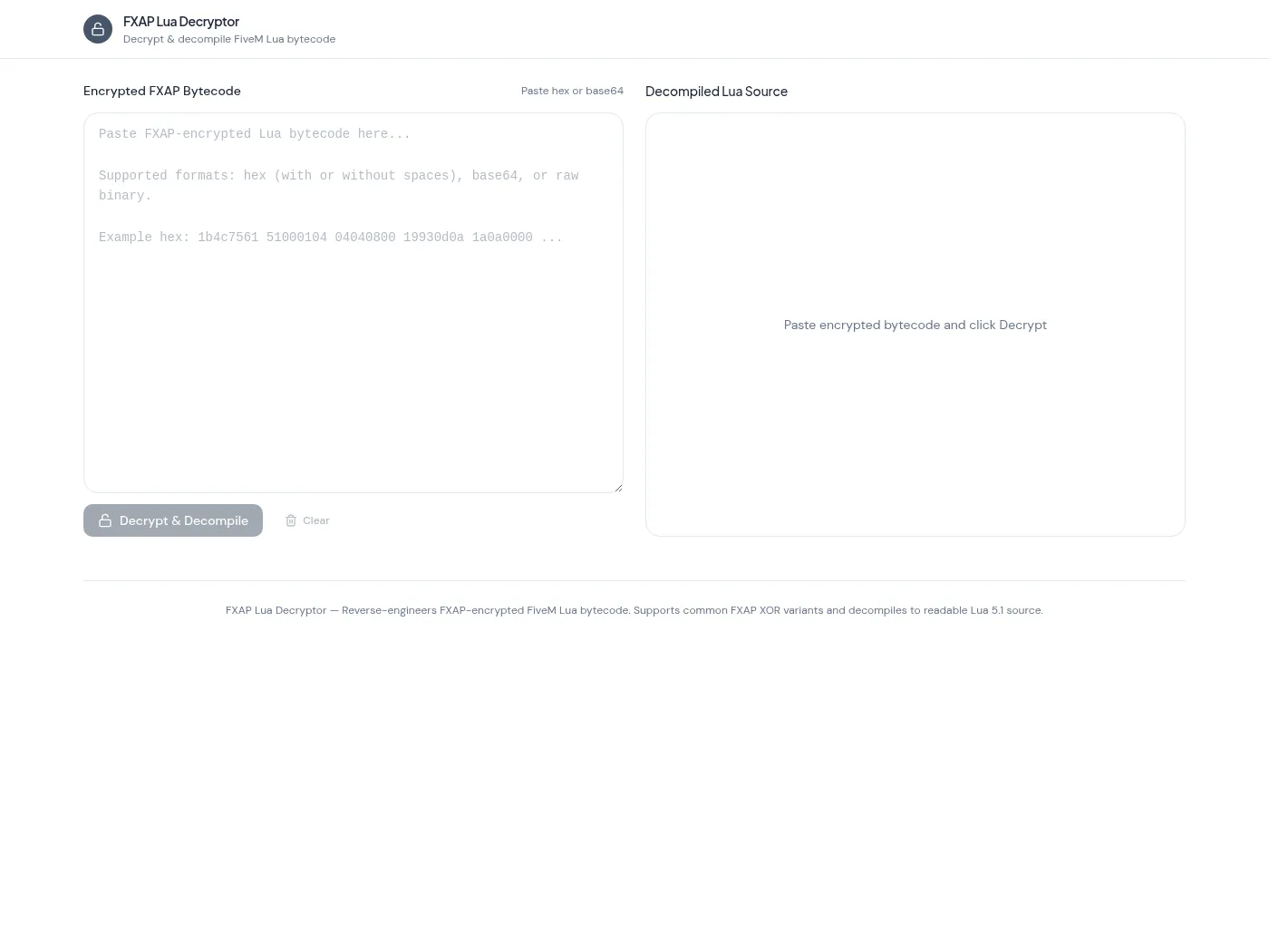 FXAP Lua Decryptor