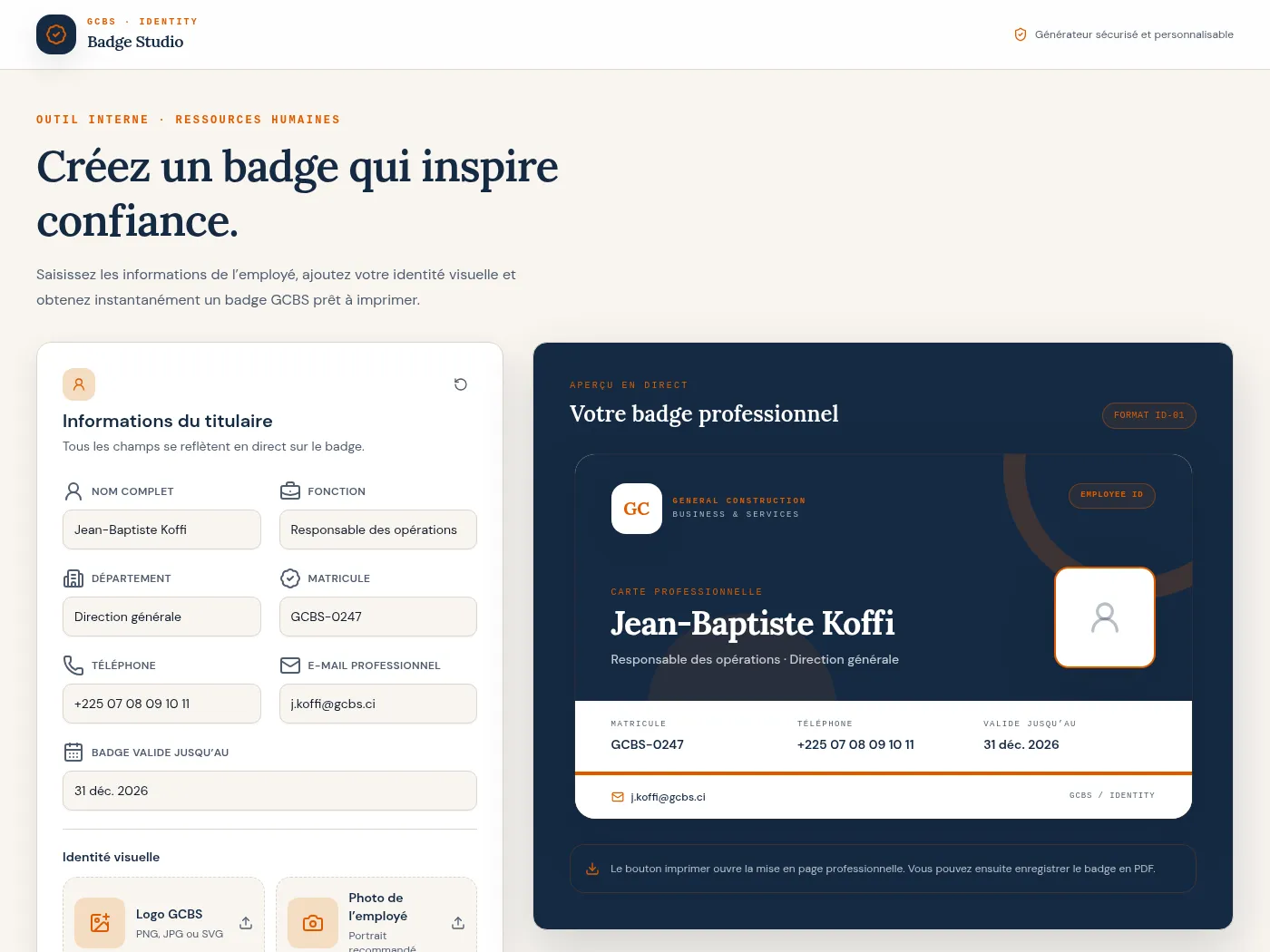 GCBS Badge Generator