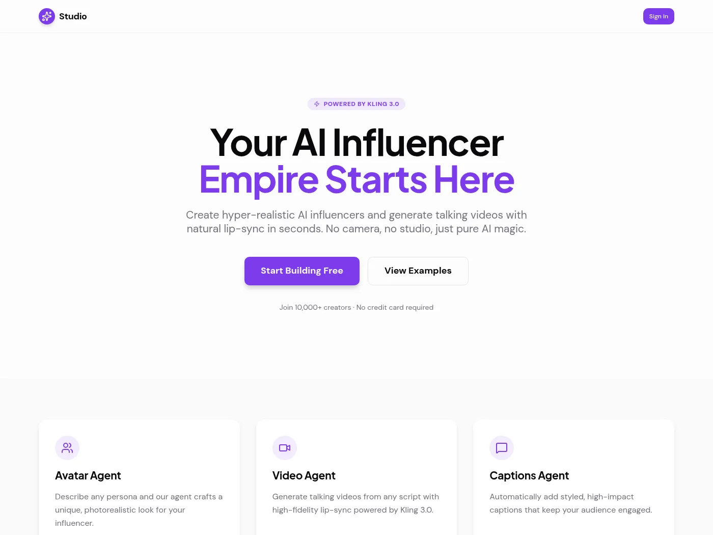 AI Influencer Studio