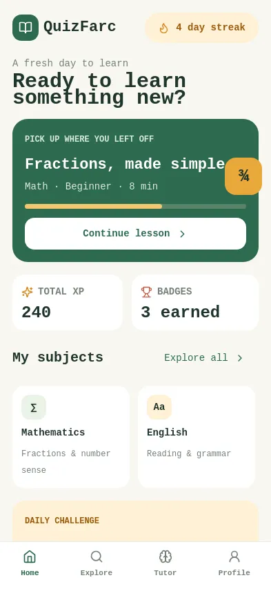 QuizFarc Learning Hub