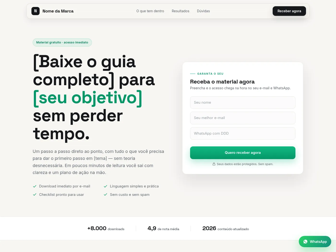 LP Captura de Leads — TurboSaaS
