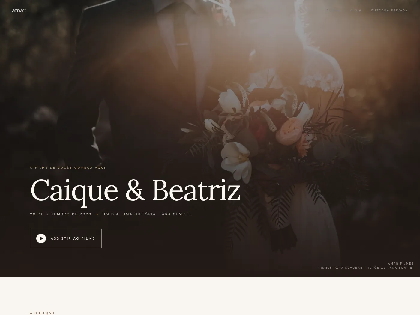Amar Filmes Wedding Portal
