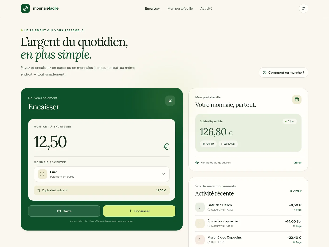 Monnaie Facile