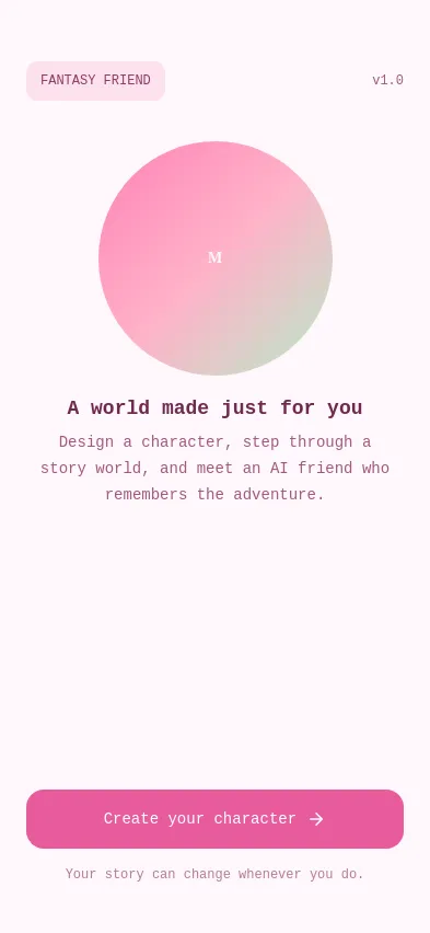 Fantasy Friend AI