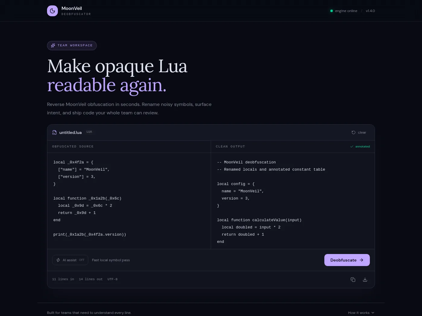 MoonVeil Deobfuscator