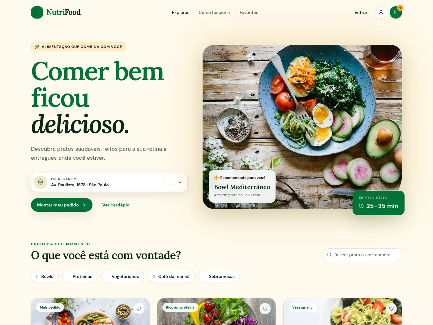 NutriFood Delivery App