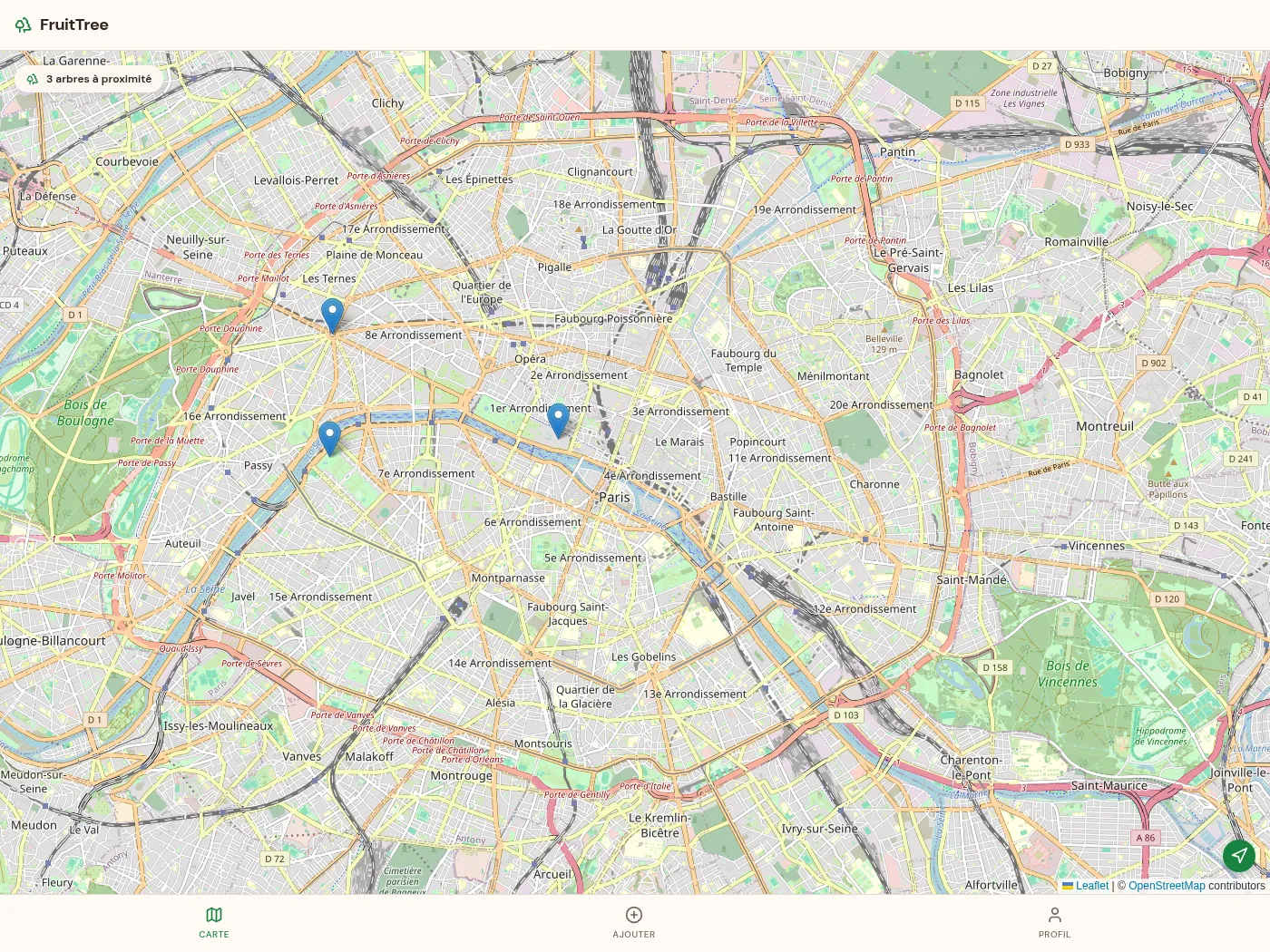FruitTree Finder App