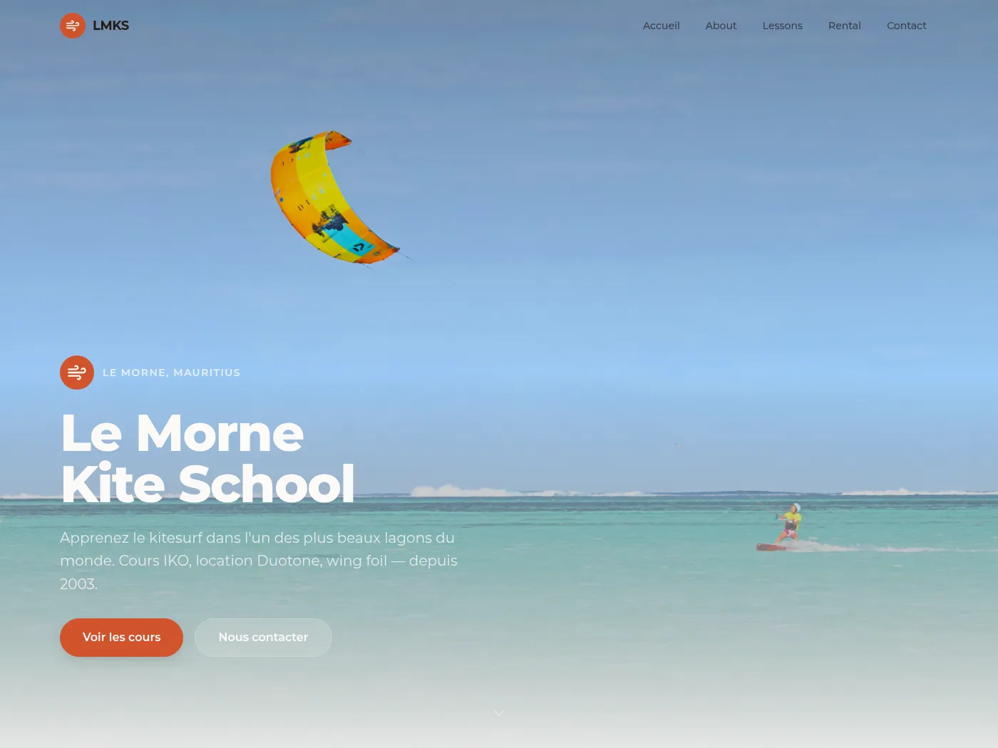 Le Morne Kite School Web