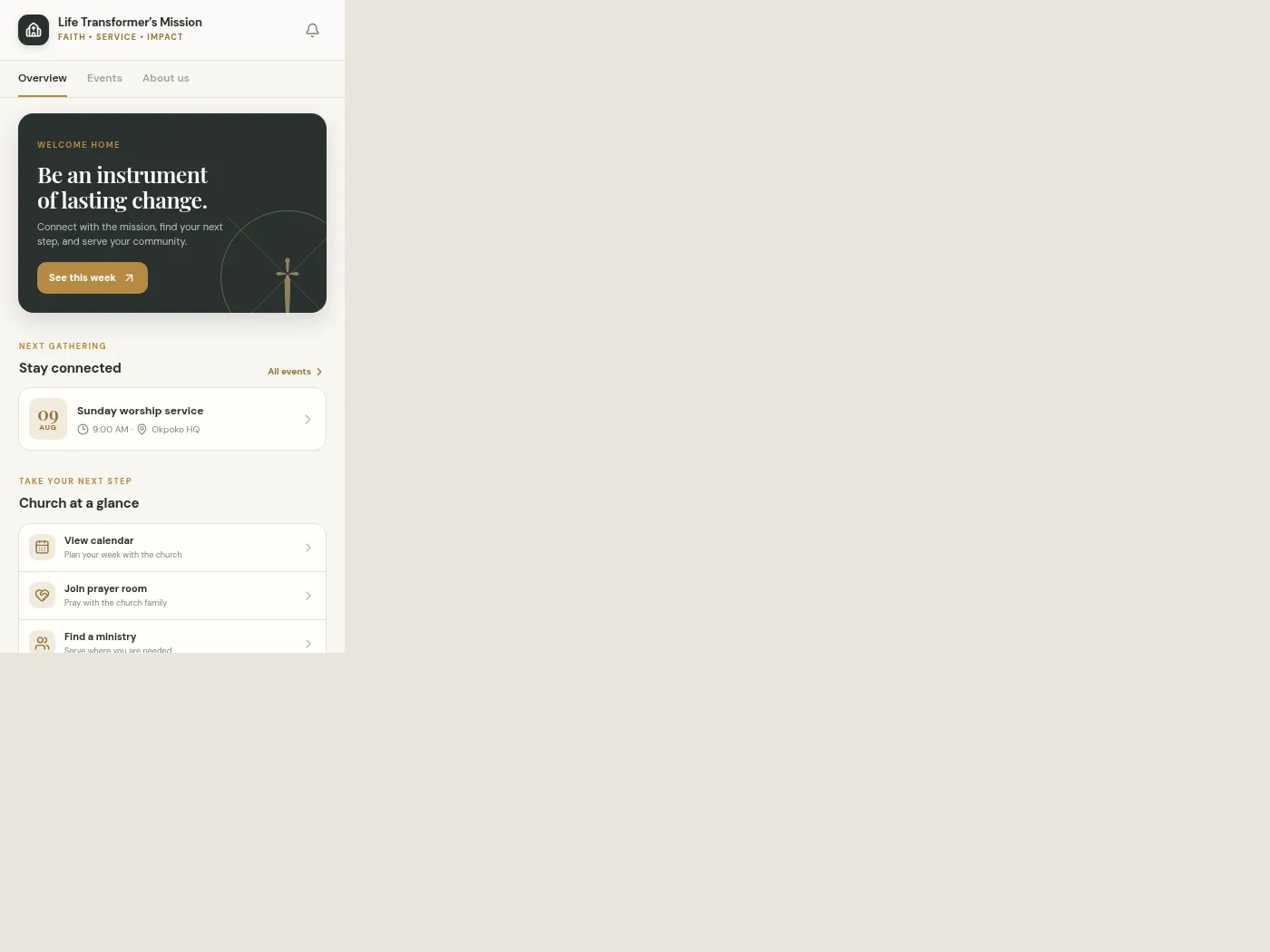 ChurchPro Extension