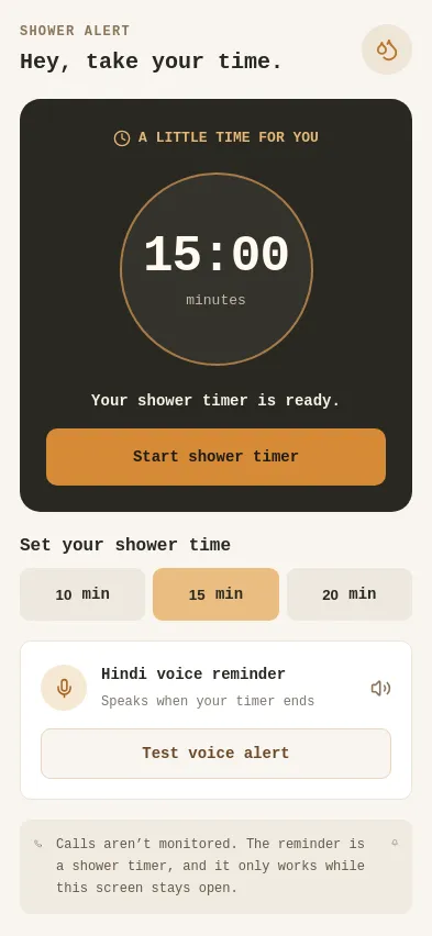 Smart Shower Alert