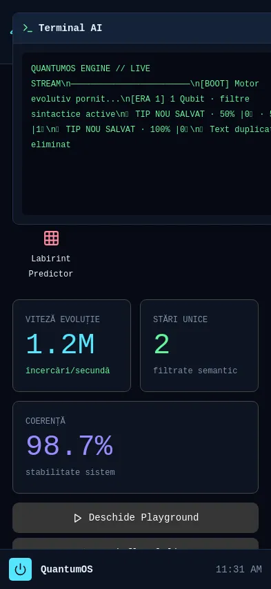 QuantumOS Dashboard