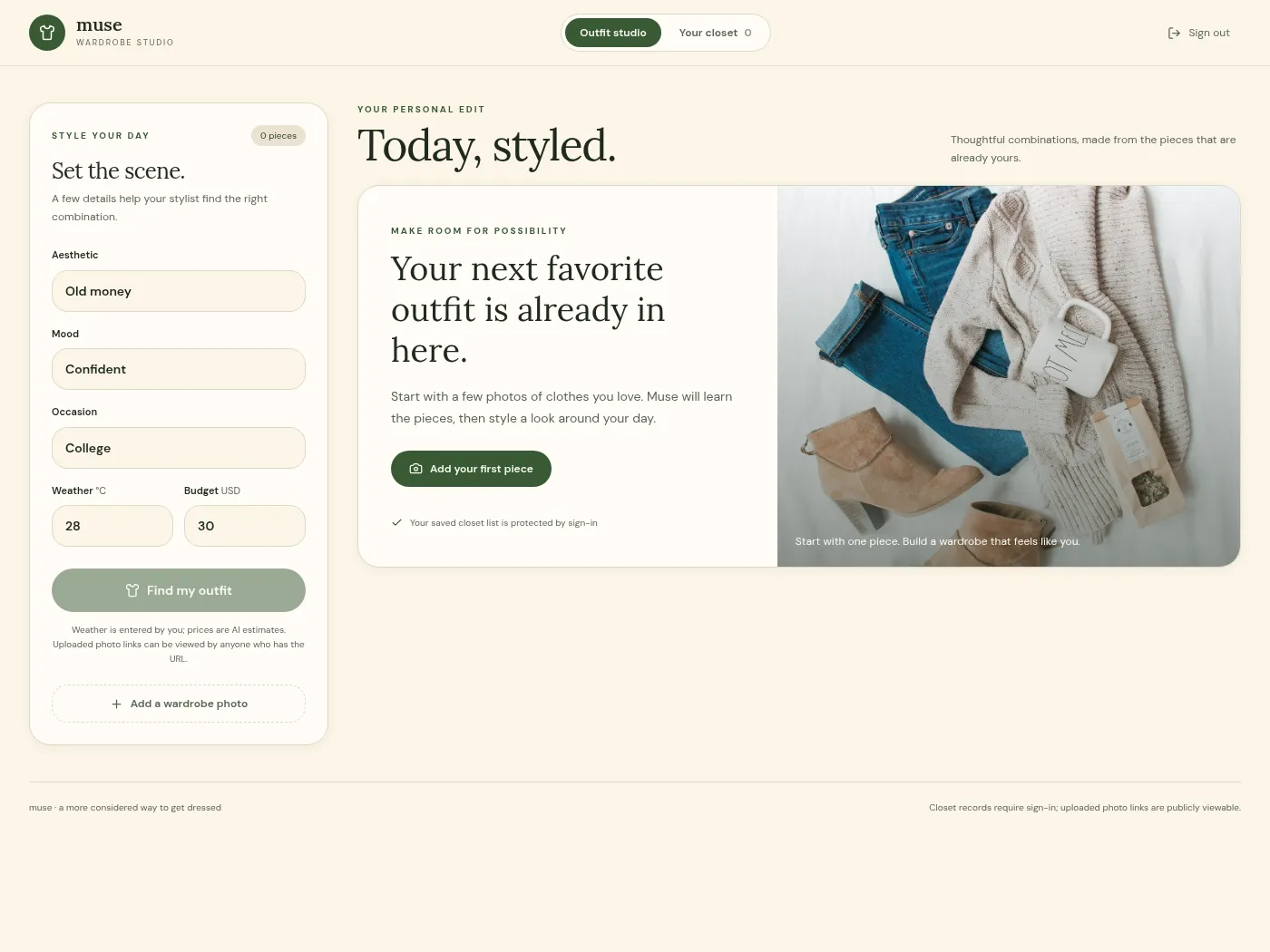 Wardrobe AI Stylist