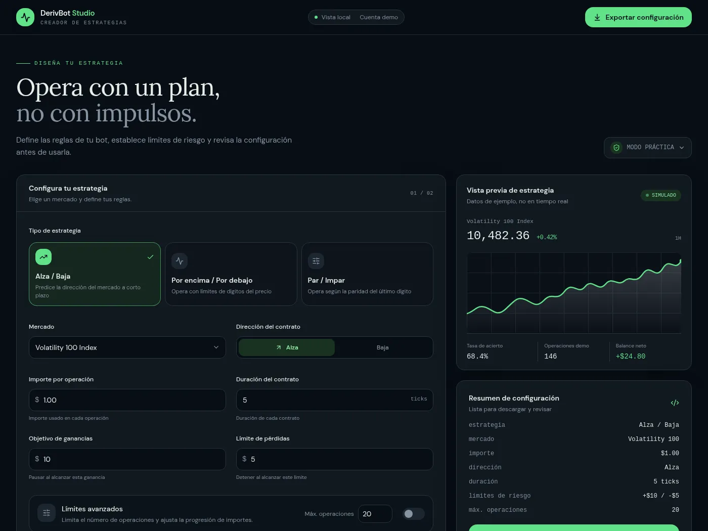 DerivBot Creator