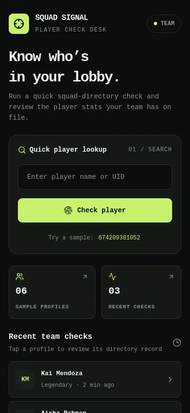COD Mobile Verifier