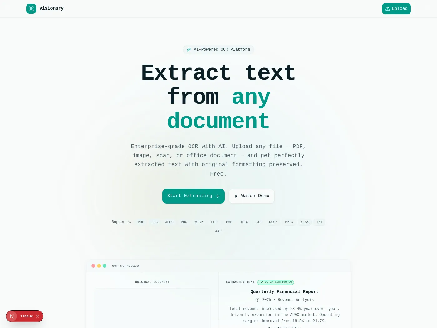 Visionary OCR Suite