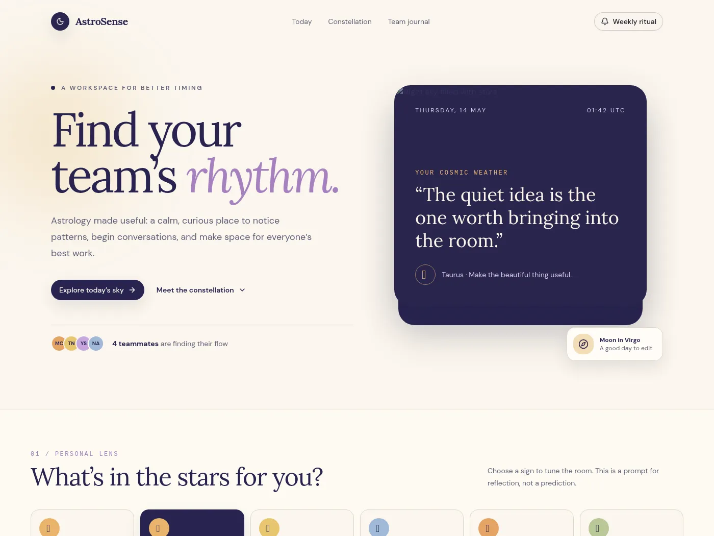AstroSense Web App