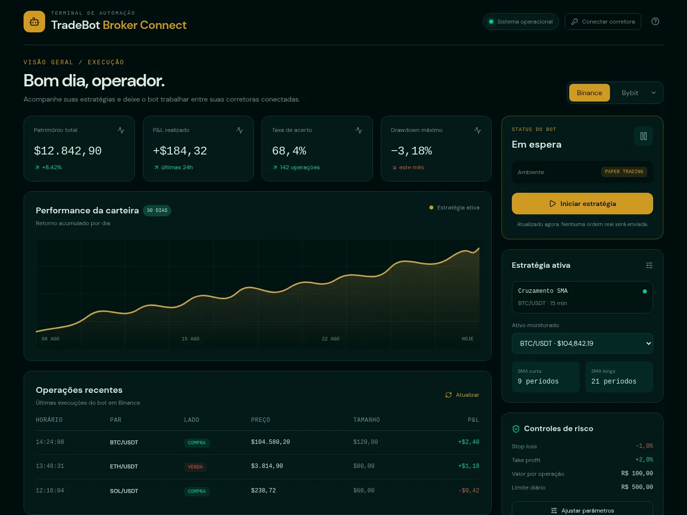 TradeBot Broker Connect