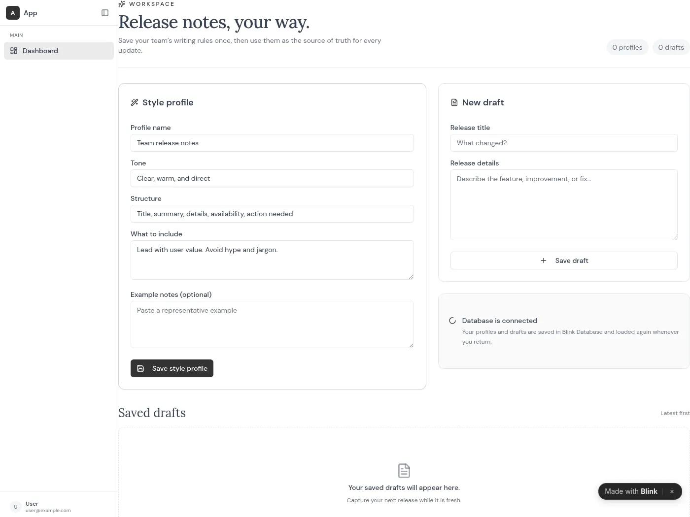 Release Notes Skill