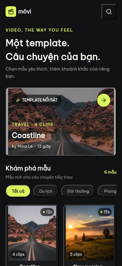 Template Video Editor App