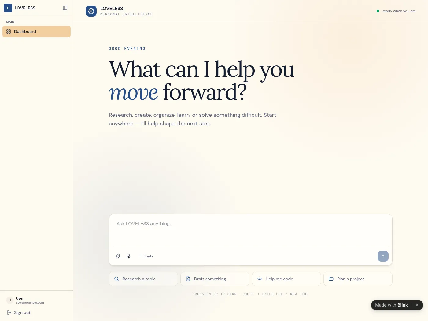 LOVELESS AI Assistant