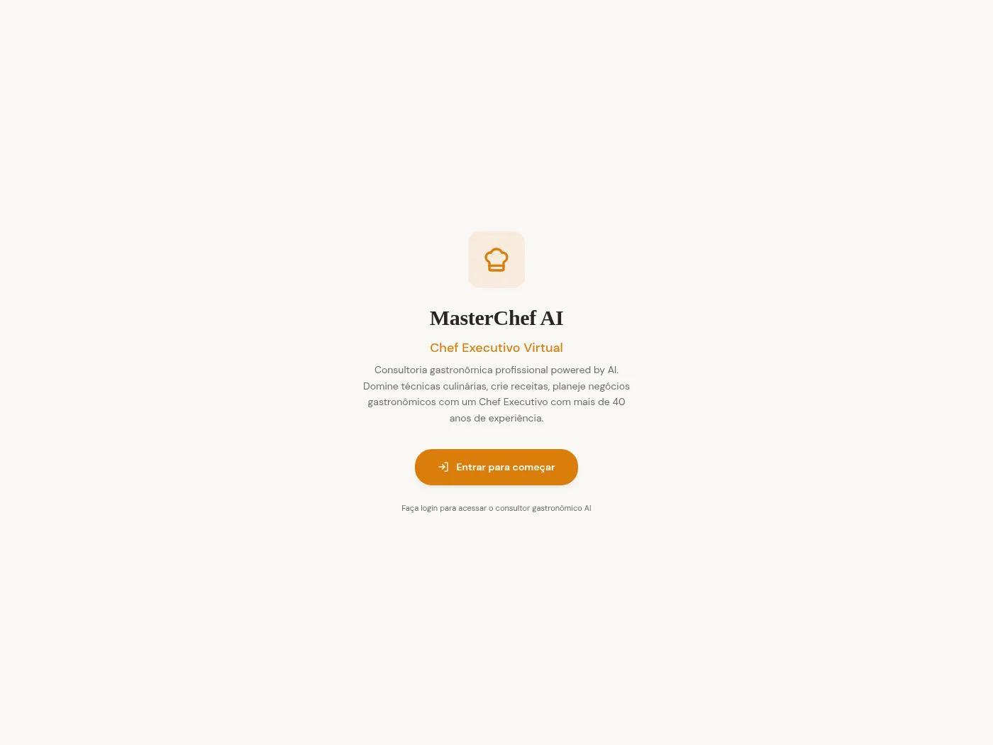 MasterChef AI Consultant