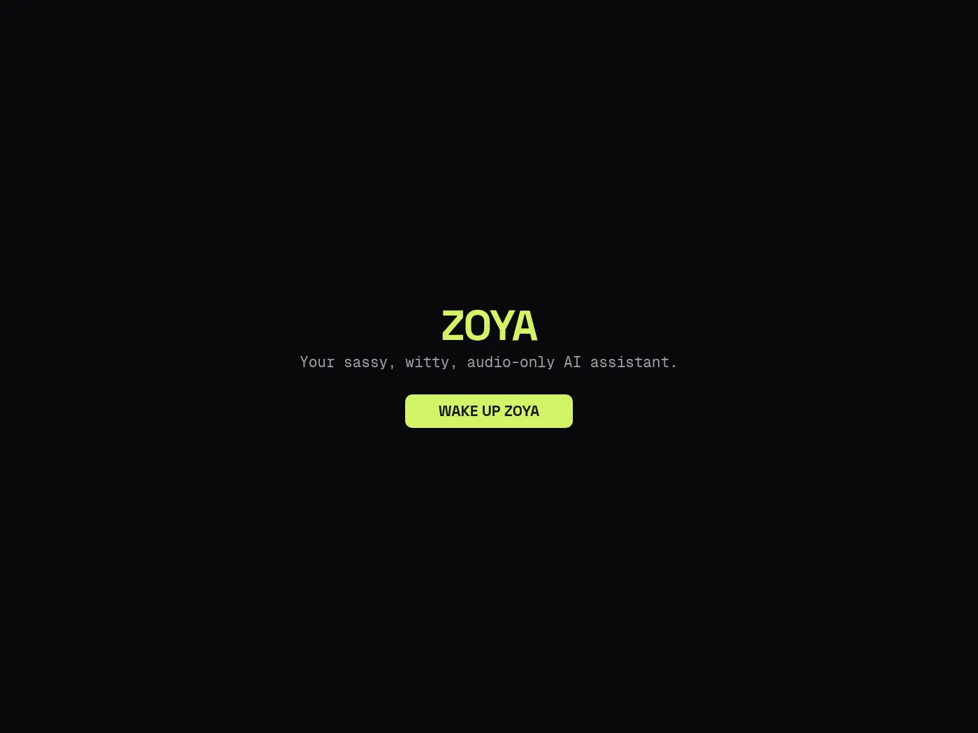 Zoya Voice AI Assistant