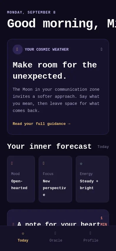 Cosmic Insight App