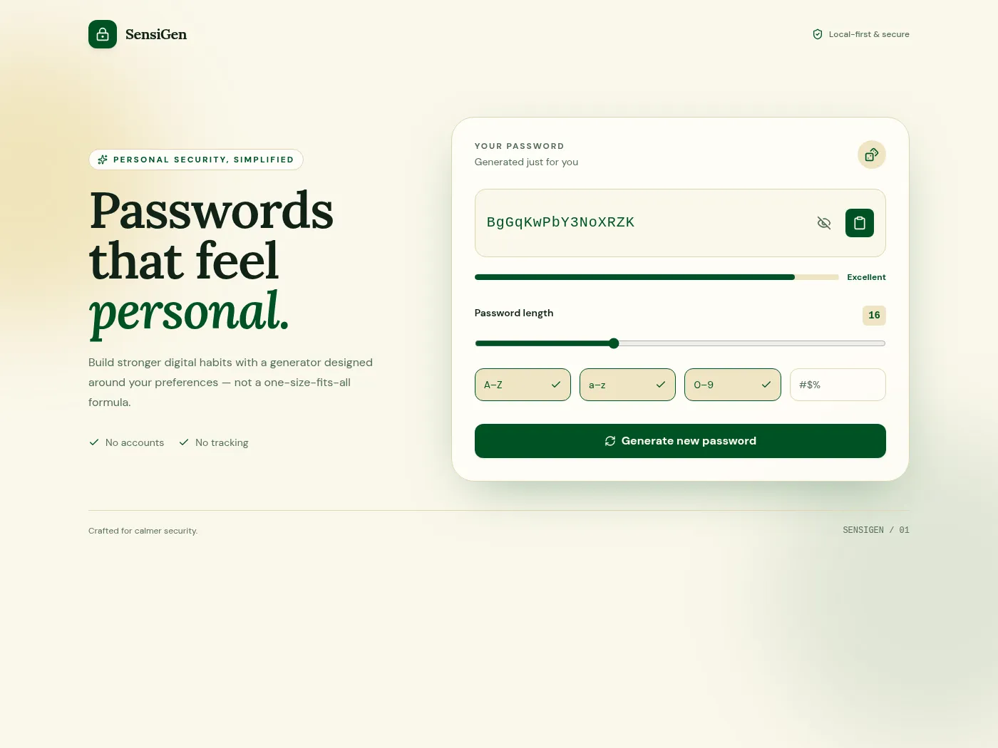 Pro SensiGen Password