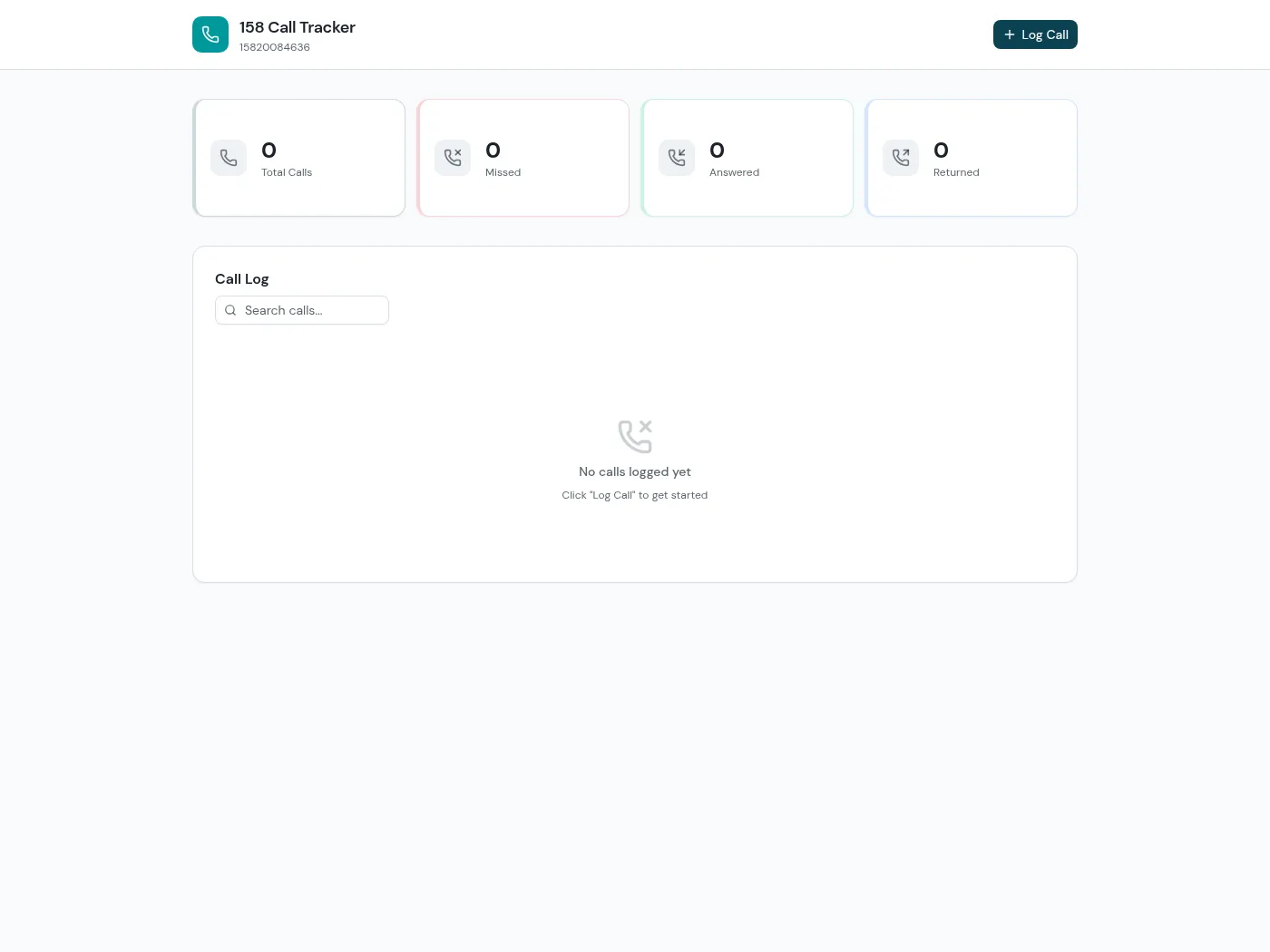 158 Call Tracker