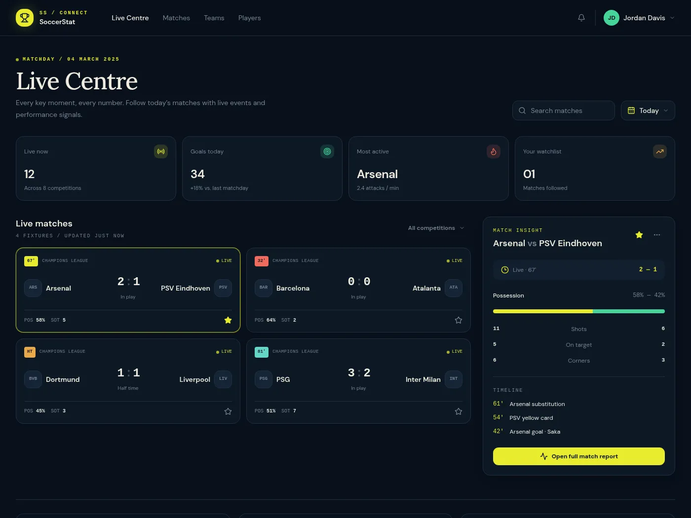 SoccerStat Connect