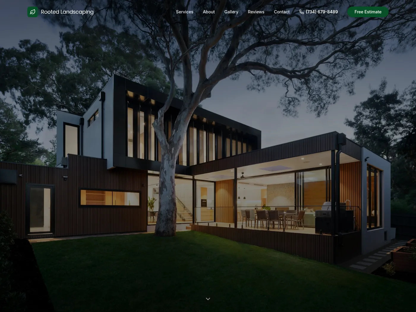 Rooted Landscaping Website