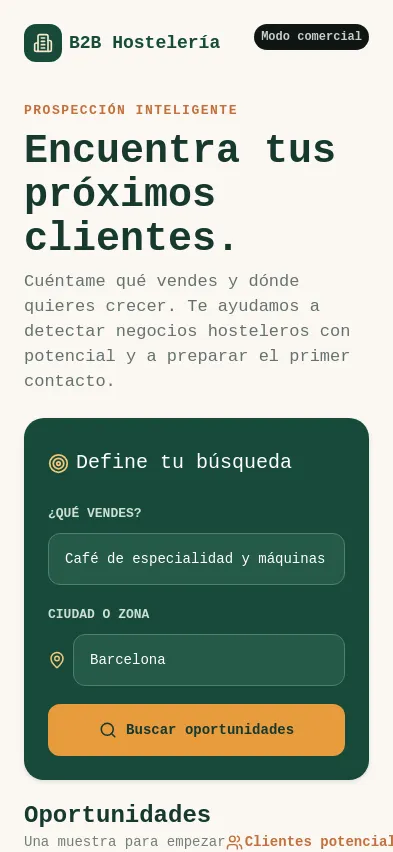 B2B Hostelería Connect