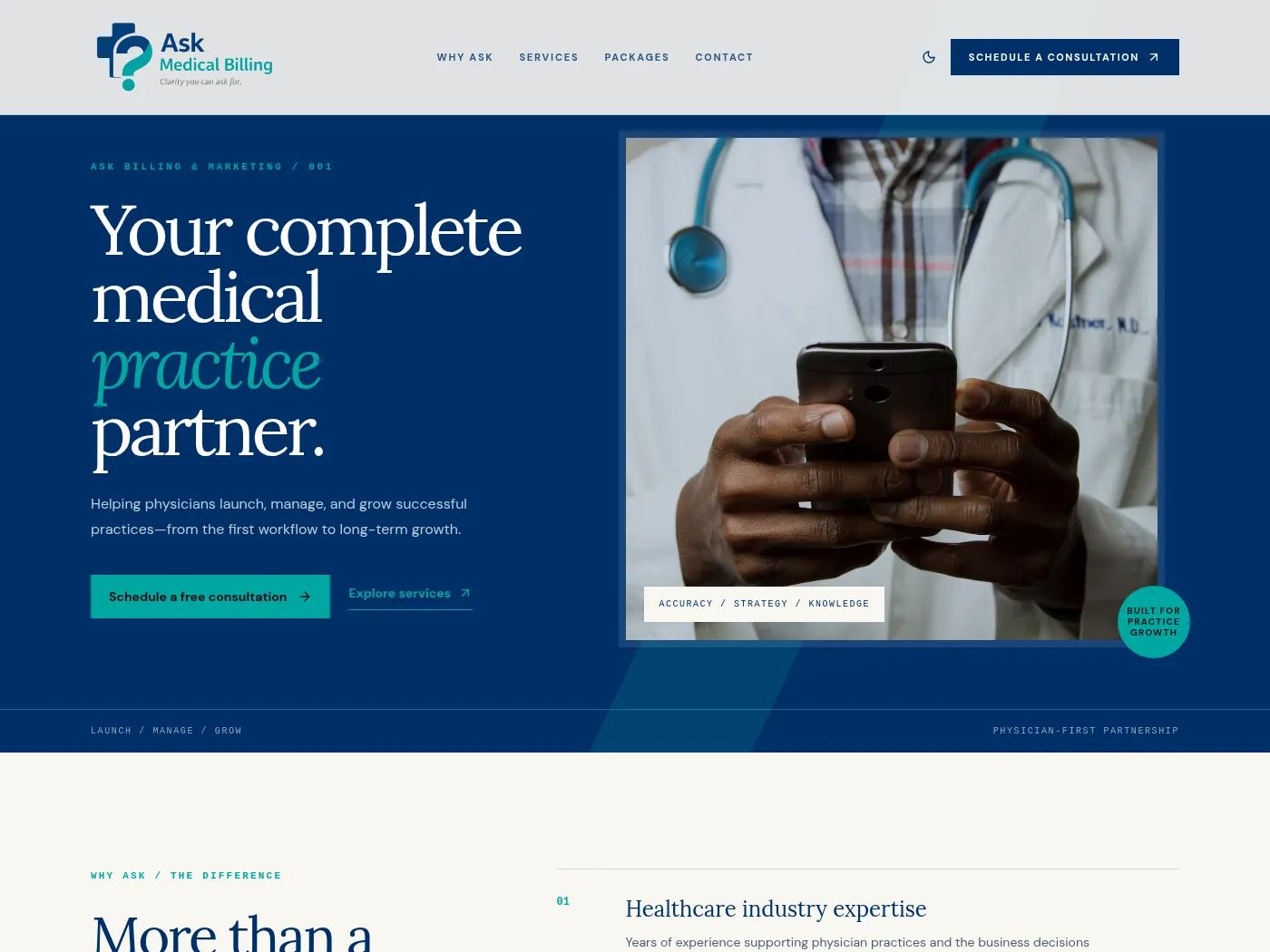Ask Billing Marketing Site