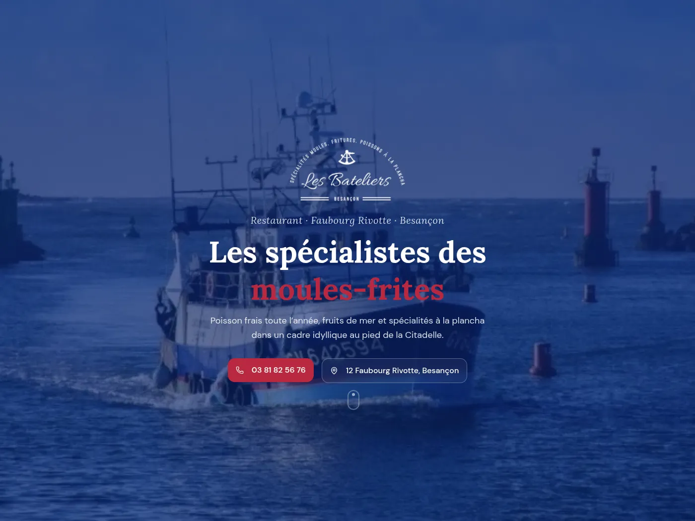Bateliers Restaurant Web Reboot