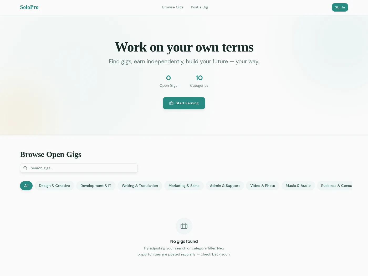 SoloPro Platform