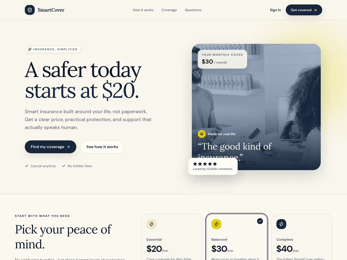 SmartCover AI Insurance
