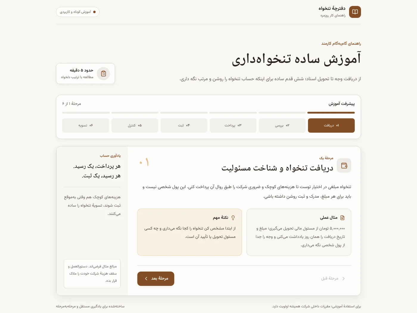 تنخواه‌داری ساده