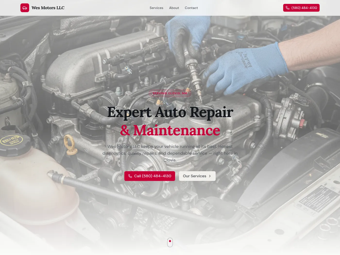 Wes Motors Website