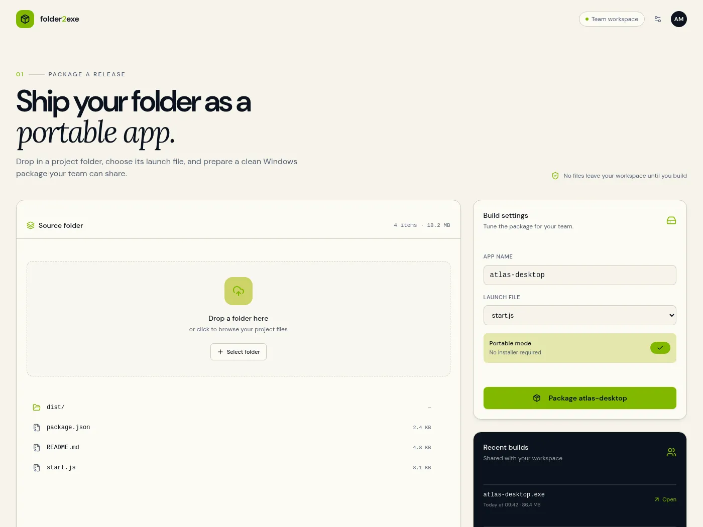 Folder2Exe Web Converter