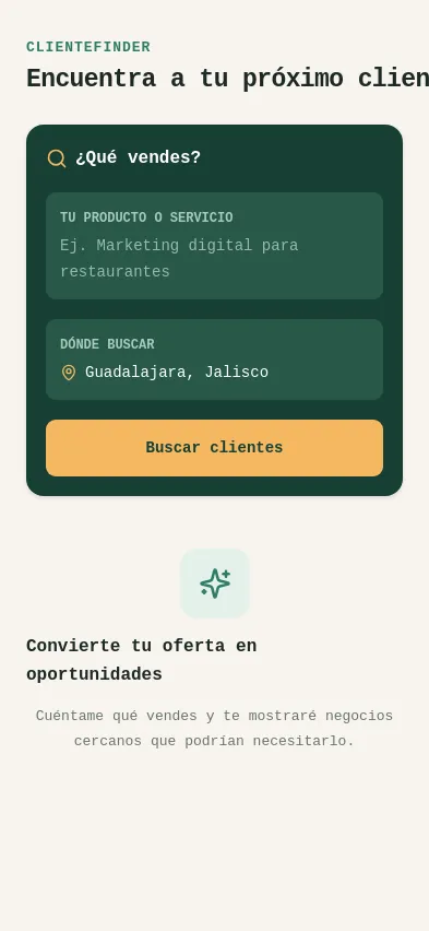 ClienteFinder App