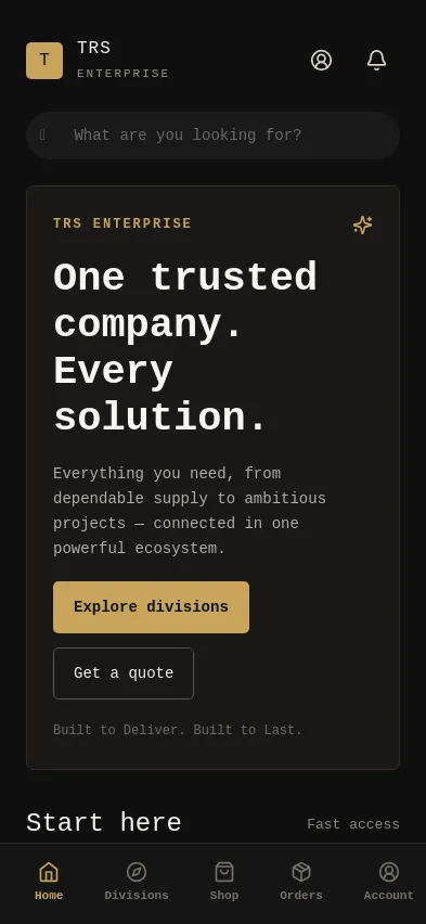 TRS Enterprise Master App