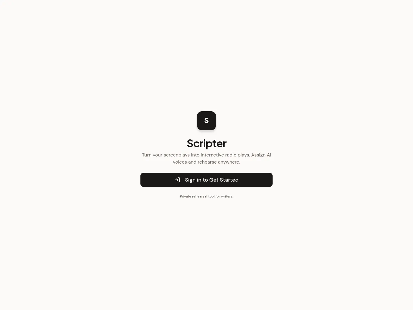Scripter Radio Play Tool