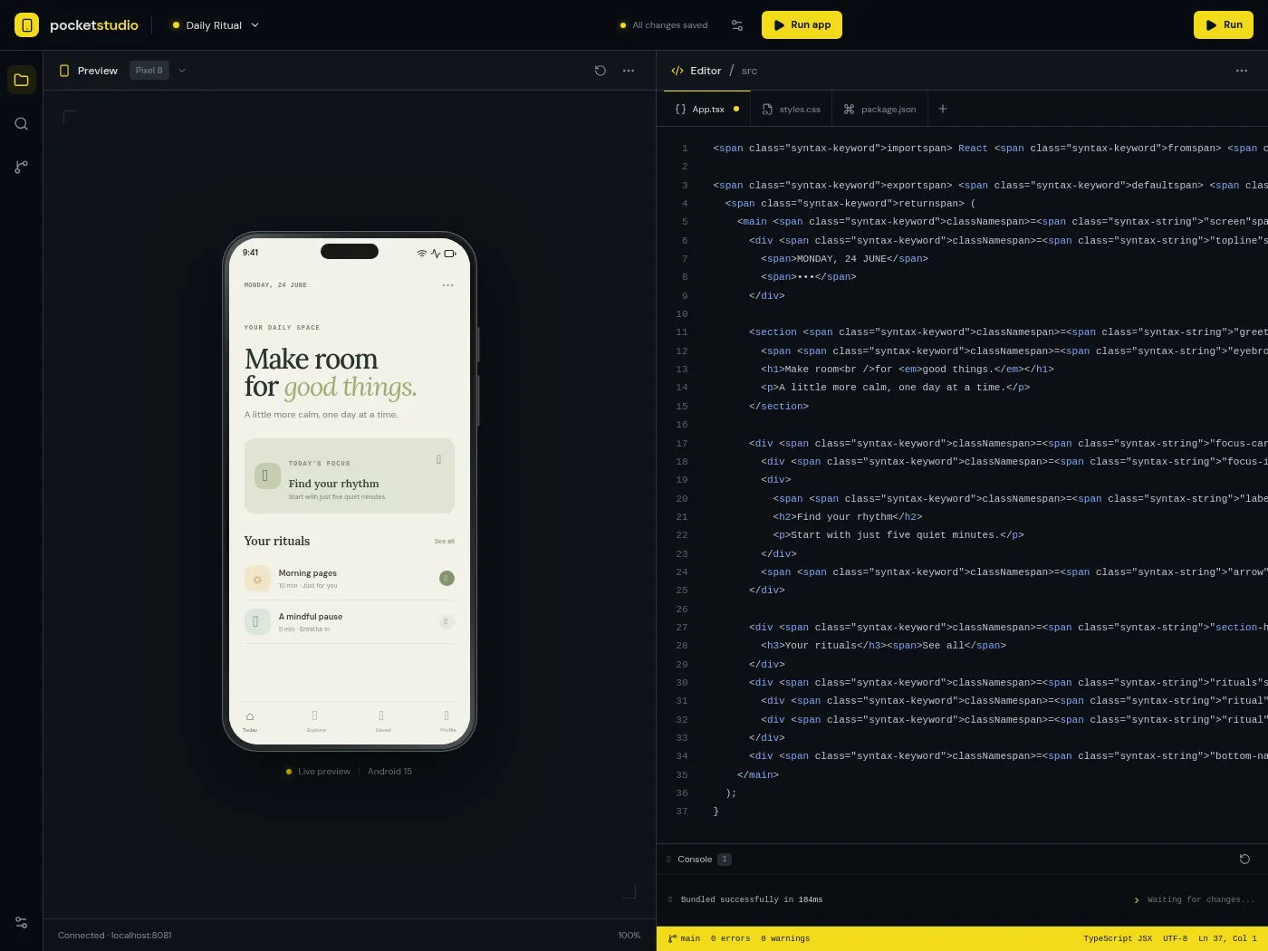 Mobile Dev Studio