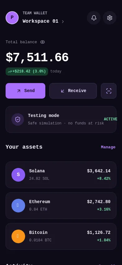PhantomSim Wallet