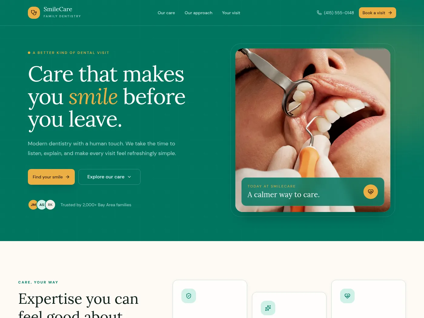 SmileCare Clinic Website