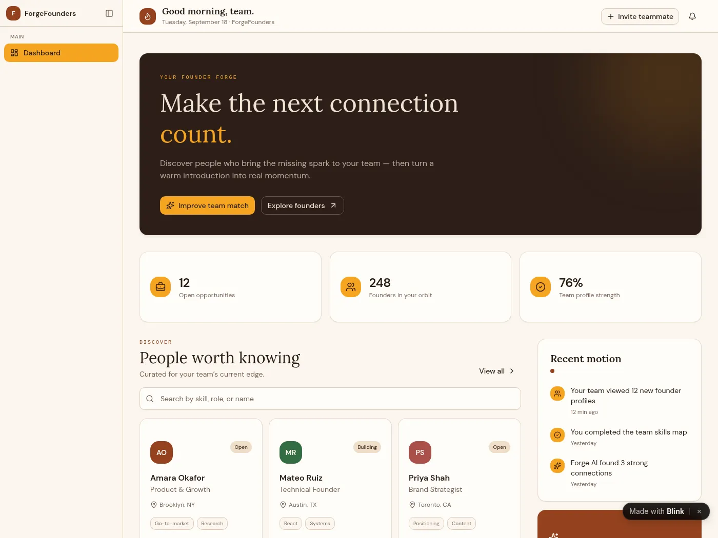 ForgeFounders Platform