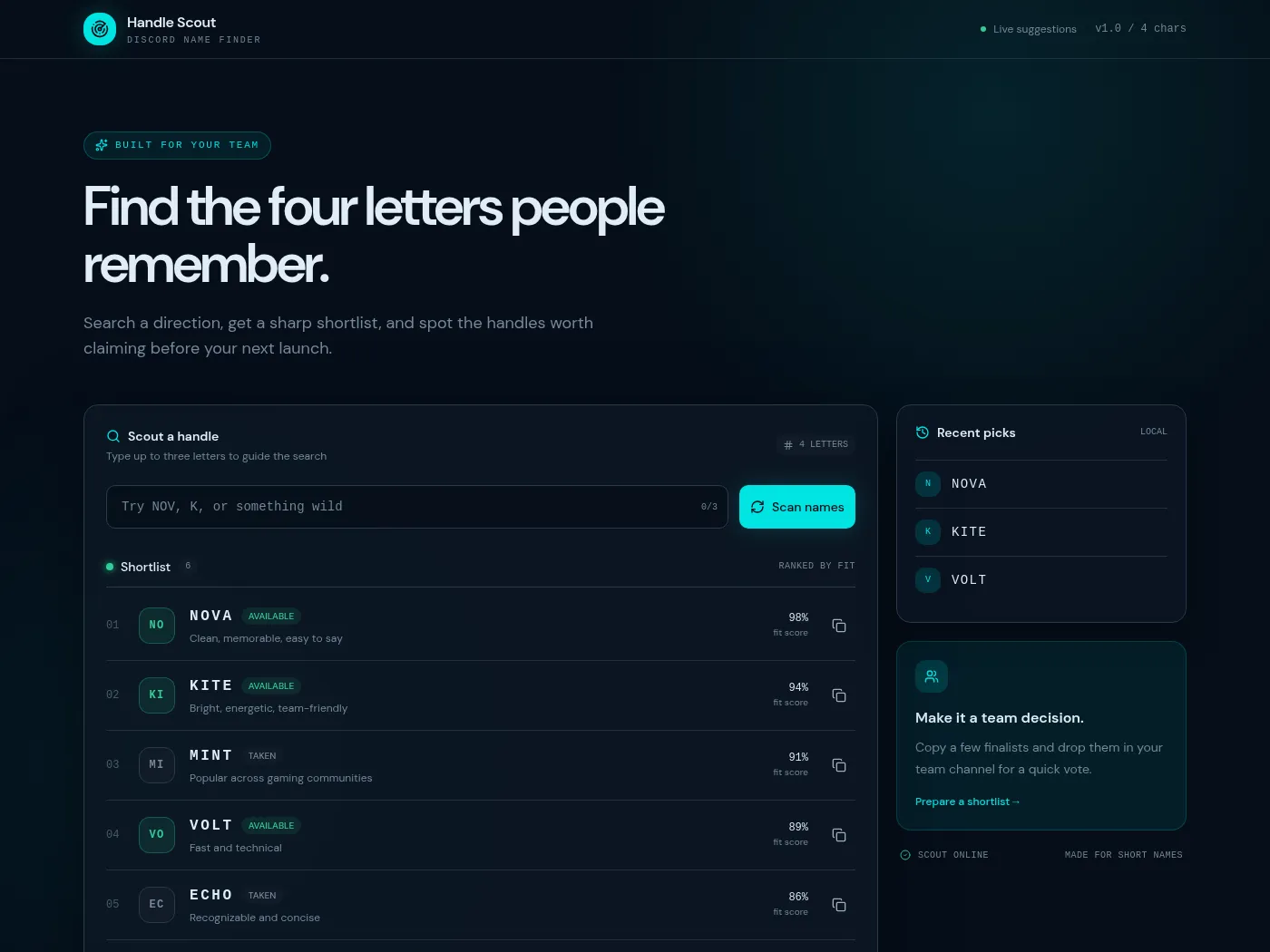 Discord Name Finder